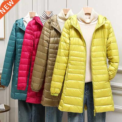Women Puffy Jackets Ultralight Duck Down Jacket 2021 New Aut