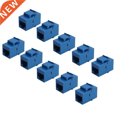 10Pcs RJ45 Connector Keystone Jack Cat6 Extension Coupler Et