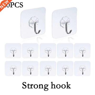 Transparent Strong Self Adhesive Door Wall Hangers Hooks Mag