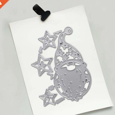 Carbon Steel Scrapbooking Embossing Star Santa Claus Stencil