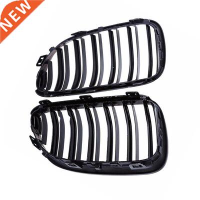 2PCS Front Bumper Center Kidney Grille Grill 适用于 B-MW 3 S