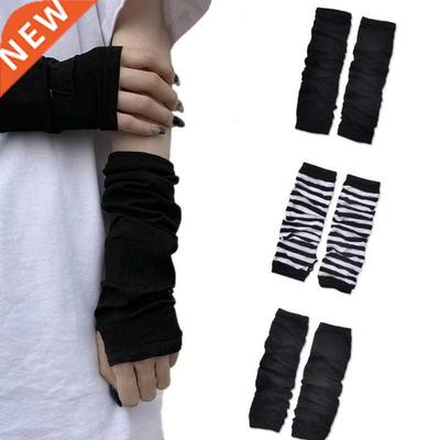 Unisex Long Fingerless Gloves Anime Cosplay Gloves Gothic Gl