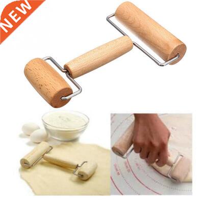 Wooden Non-Stick Glide Fondant Rolling Pin H-Shaped Fondant