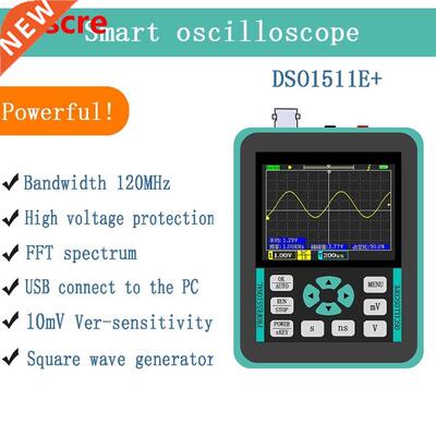 Handheld Mini Digital Oscilloscope TFT Color LCD Screen 120M