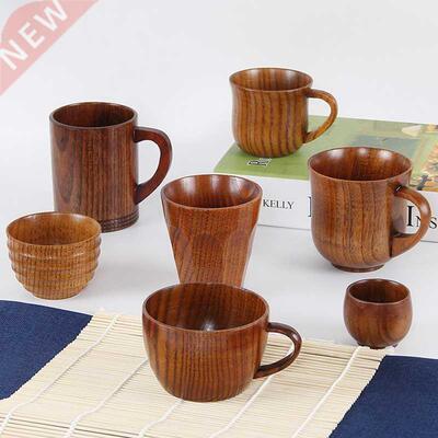 Japanese Style Wooden Cup Creative Jujube Wood Insulation Te