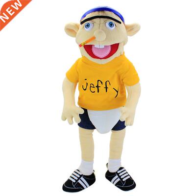 60cm Large Jeffy Boy Hand Puppet Children Soft Doll Talk Sho