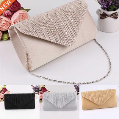 Newest Hot Women's Diamante Ladies Clutch Envelope Shoulder