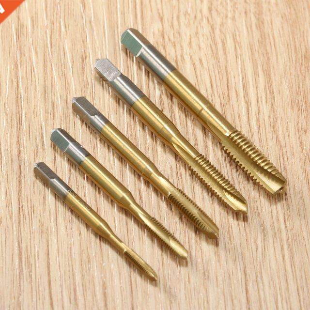 5Pcs M3-M8 Hand Tap HSS Spiral Point Tap Straight Flute Thre_虎窝淘