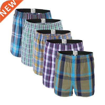 5Pcs/lot Boxer Men Thin Summer Underwear Cotton Man Big Size