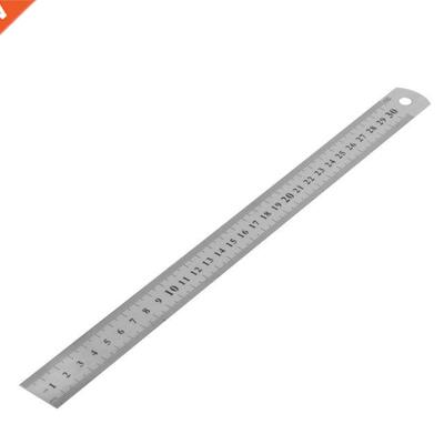 30CM 12 Stainless Steel Pocket Pouch Metric Metal Ruler Me