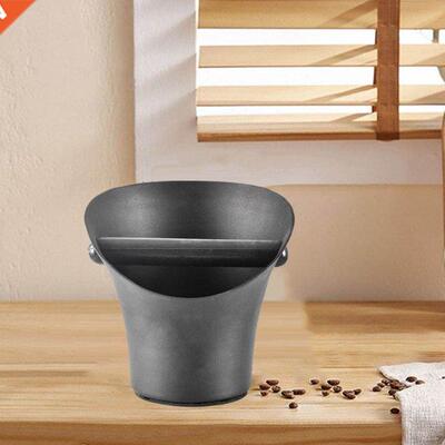 Espresso Knock Box Coffee Grind Dump Bin Non-Slip Metal 1.3L