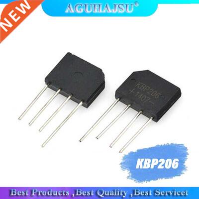 10PCS KBP206 DIP-4 KBP206G DIP DIP4 Bridge Rectifier 2A 600V