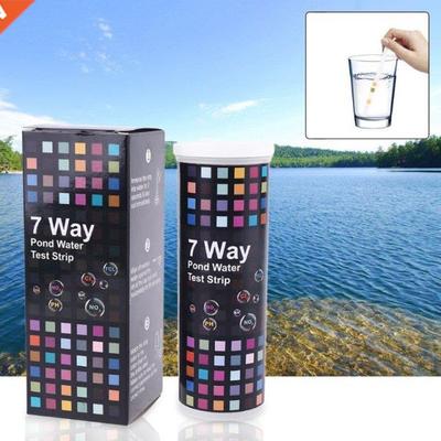 50pcs 7n1 Water Qualty Test Strps PH Ntrate Ntrte Chlo