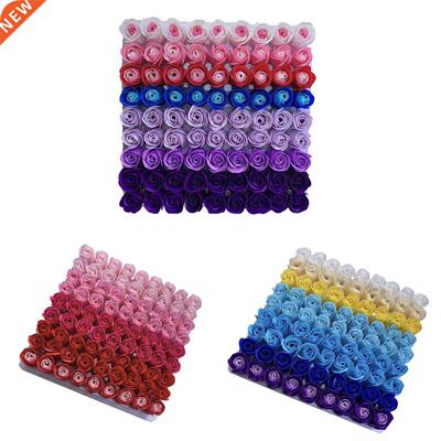 81Pcs Color Mixing Rose Bath Body Flower Floral Soap Scente