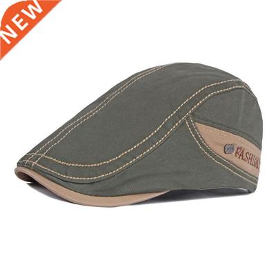 LDSLYJR 2022 Cotton Spring Summer letter Newsboy Caps Flat P