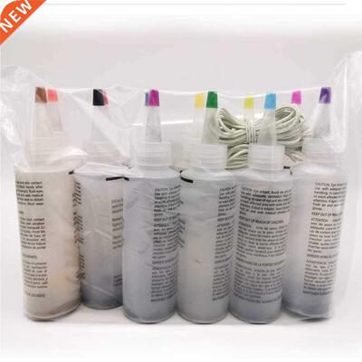 10 Bottles Kit Muti Color Dyes Permanent Paint Tie Dye Kit