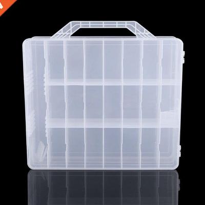 Portable and Clear Nail Polish Storage Box Double Faces Max