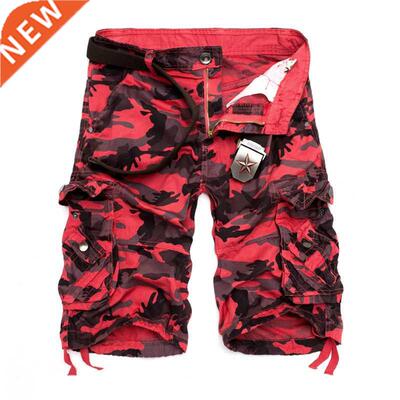US Size 2021 New Camouflage Loose Cargo Shorts Men Cool Summ