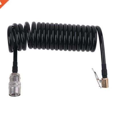 /5/7/10/15m Recoil Flexible Air Hose Compressor Fitting Tir