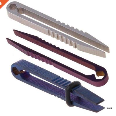 Titanium Tweezer TC4 Ti EDC Gear Clamp Pick Up Clamping Gadg