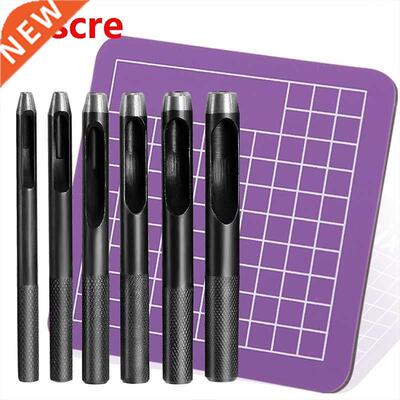 Round Hollow Punch Set 10Pcs Leather Craft Punch Tool Hollow