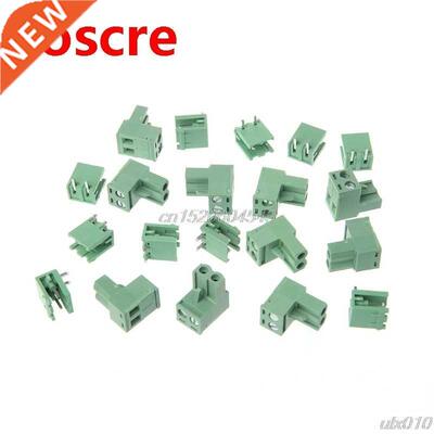 10 Sets 2/3/4/5/6/7/8P Right Angle Terminal Block 300V 10A 5