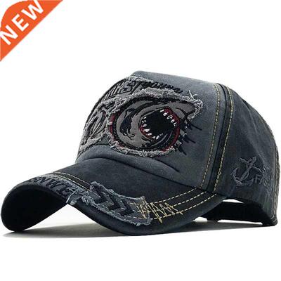 New Cotton Men baseball cap for women snapback hat Shark emb