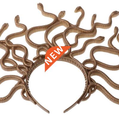 Halloween Vintage Medusa Snake Costume Headband Cosplay Dres
