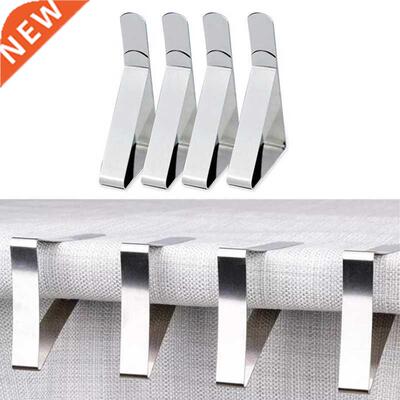4PCS Stainless Steel Tablecloth Clamps Wedding Promenade Tab