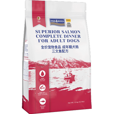 fish4dogs三文鱼狗粮臻越SUPERIOR成犬天然无谷营养加强优质低敏