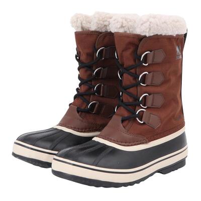 代购SOREL男士雪地靴防水保暖防寒户外靴高筒系带冬靴