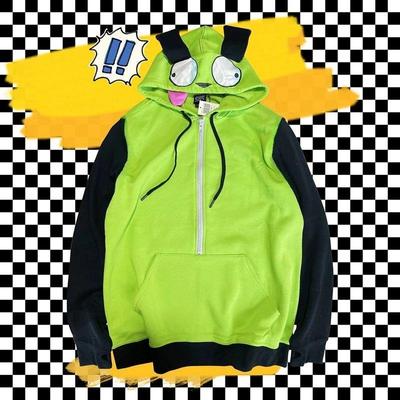 Anime Invader Cosplay Costume Coat Alien Zim Hoodies Jacket