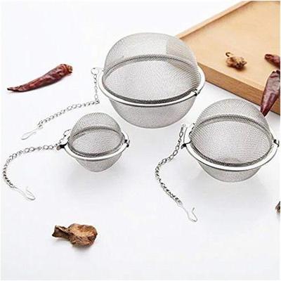 Mesh Tea Ball Infuser Strainers不锈钢茶球过滤网球器煲汤料包