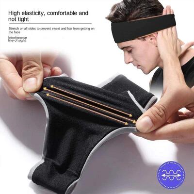 Sweatband for Men Women Elastic Sport Hairbands Head Band Yo