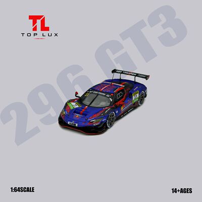 预售 TOP LUX 1:64 法拉利296GT3红牛 合金汽车模型收藏摆件礼物