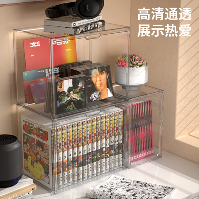 专辑展示架cd碟片架子光盘光碟存放收纳盒唱片磁带墙漫画书收藏柜