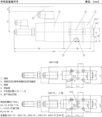 。华德液压比例溢流阀 DBETR-10B/315YM 180YM 80YM 25