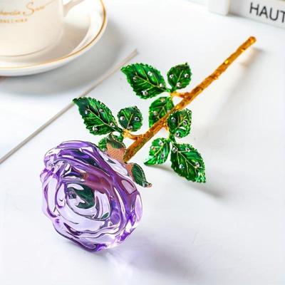 海外仓一件代发2025新款外贸 Seasonal Decor 玫瑰金属茎手工桌饰