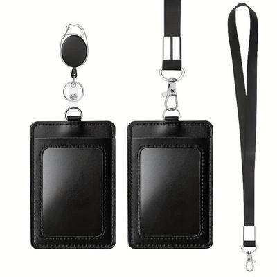 Retractable Badge Lanyard Work Name Business Card Cover Wome