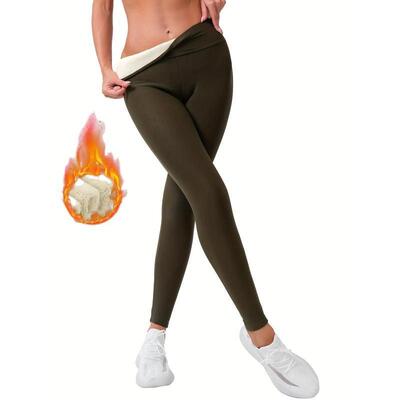 H 36779 Fleece Lined High Waist Leggings 加绒腰打底裤