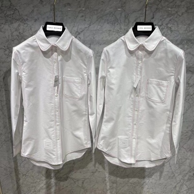 TUMATB圆领修身纯棉百搭衬衫潮