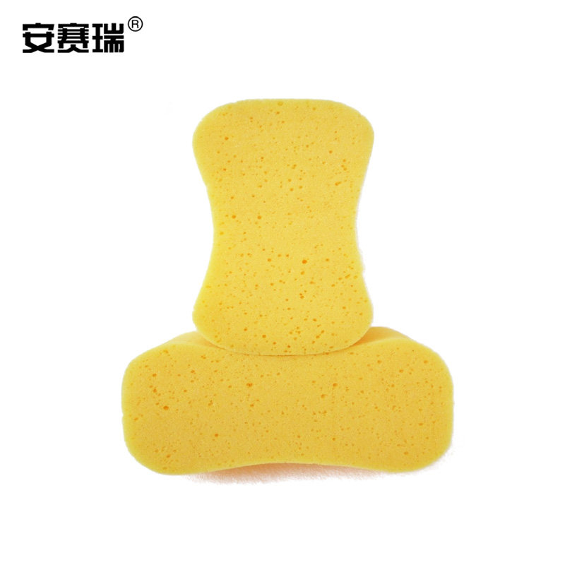 安赛瑞 海绵块 大号车用海绵（5个装）22×12×6cm  黄色27070 BJ