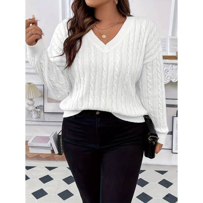 I 33171 Green V Neck Long Sweater 绿色长款毛衣