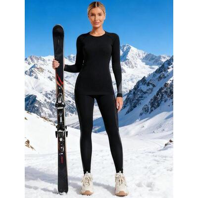 S 16379 Fleece Lined High Elasticity Gym Suit 加绒健身套装