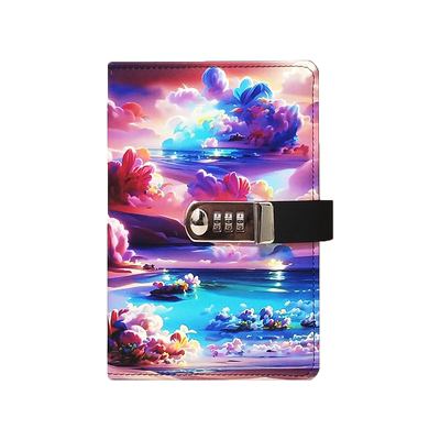 带锁日记本学生密码本笔记本子