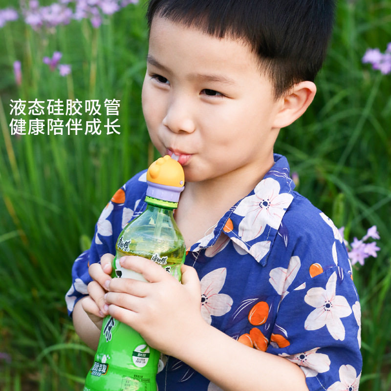 吸管防呛水网红水瓶带吸管车用吸管吸管转换头高级饮料瓶便携转换