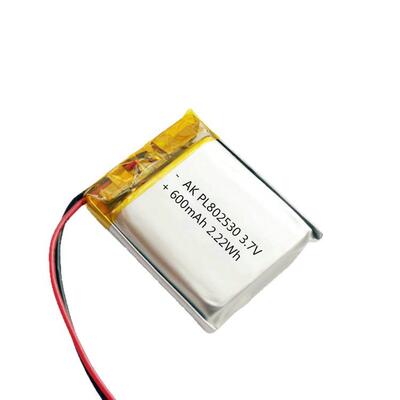 802530聚合物锂电池3.7V600mAh无线鼠标键盘行车记录仪无人机电池