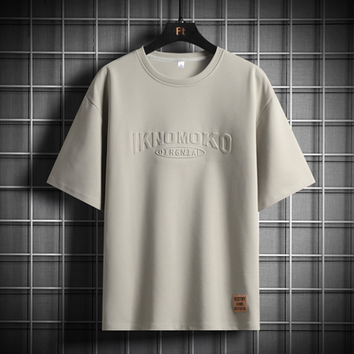 大肚子短袖男士夏季2025新款宽松加肥加大码半袖t恤衣服胖子男装