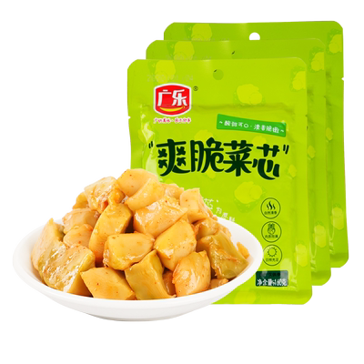 广乐爽脆菜芯下饭菜早餐开味菜