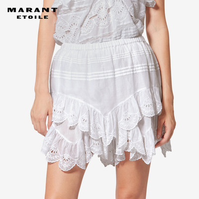 MARANT ETOILE JOCADIA波西米亚风棉质花卉蕾丝短裤